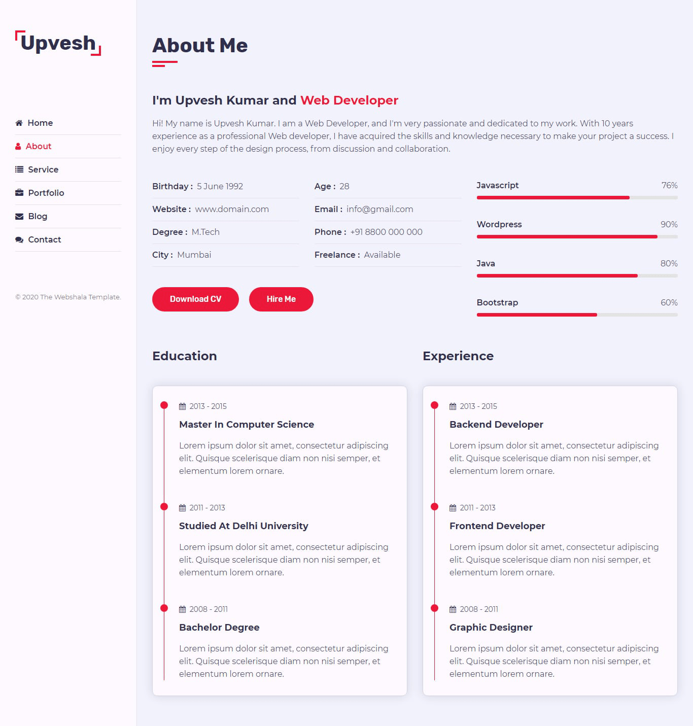 Ehtisham Nazir - Website Developer